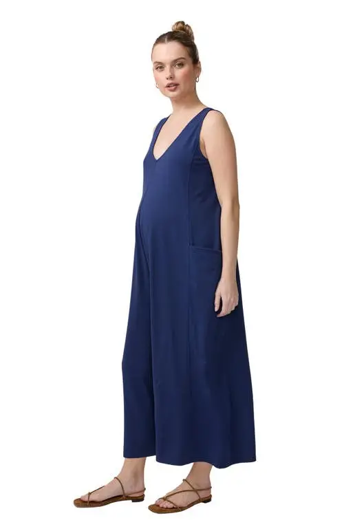Ingrid & Isabel® V-neck Wide Leg Knit Jumpsuit