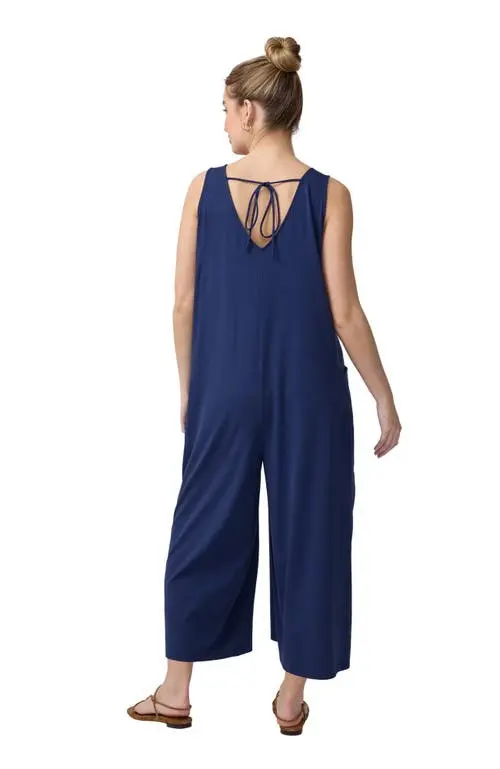 Ingrid & Isabel® V-neck Wide Leg Knit Jumpsuit