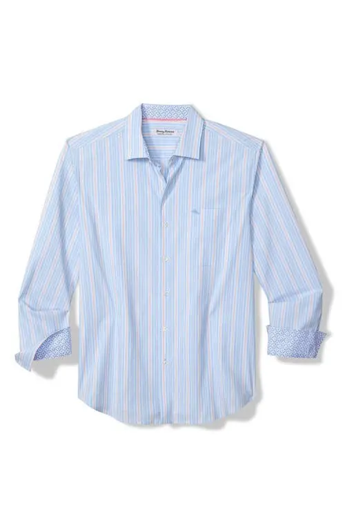 Tommy Bahama Sarasota Stretch Centera Stripe Button-up Shirt