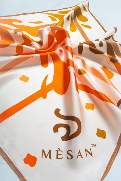 MÈSAN Organic Square Mulberry Silk Scarf