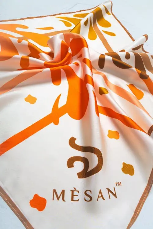 MÈSAN Mesan Organic Square Mulberry Silk Scarf
