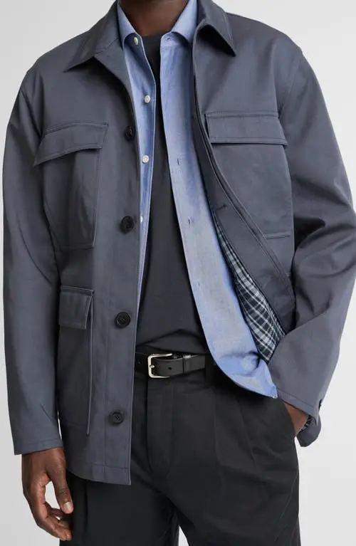 Vince Brushed Cotton Twill Chore Coat