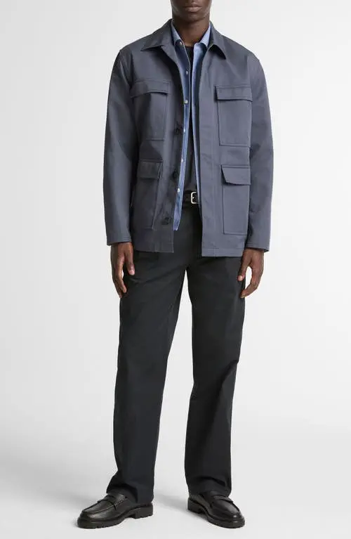 Vince Brushed Cotton Twill Chore Coat