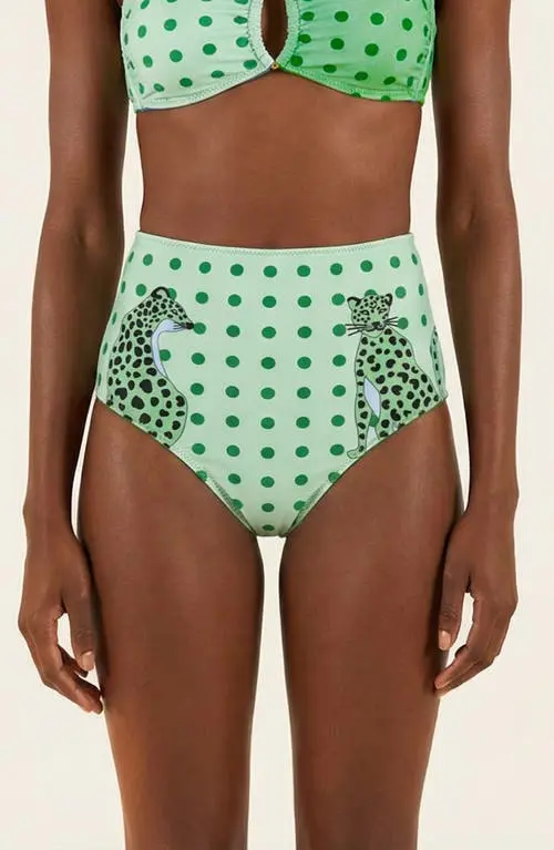 JESSIE ZHAO NEW YORK Polka Bloom Reversible Bikini Bottom