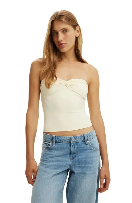 COTTON ON Twist Bandeau Top - Vanilla Glow