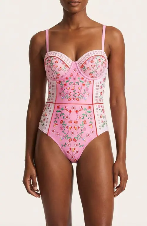 JESSIE ZHAO NEW YORK Blush Botanica One-piece Swimsuit - Pink