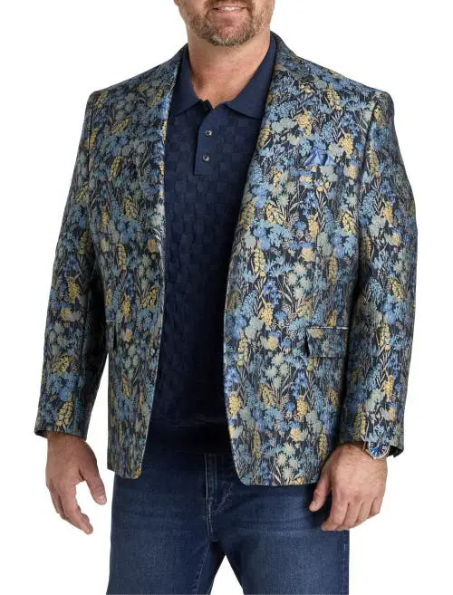 ROBERT GRAHAM BY DXL Big & Tall Floral Jacquard Sport Coat