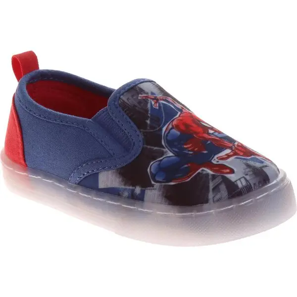 SPIDER-MAN Canvas Slip-on Sneakers - Blue Red