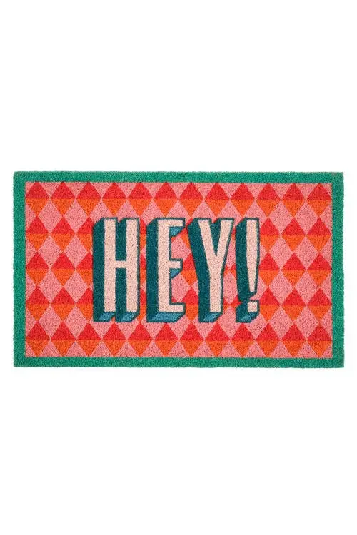 ZSA ZSA ZSU Kerala Hey Coir Doormat 18" X 30 - Pink