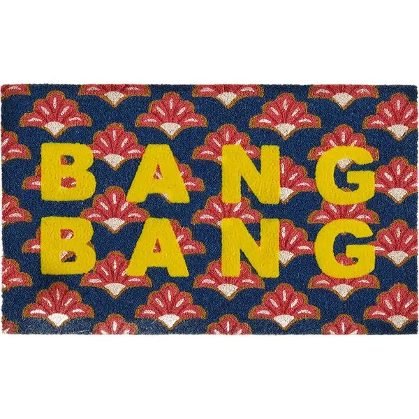 ZSA ZSA ZSU Kerala Bang Bang Coir Doormat 18" X 30