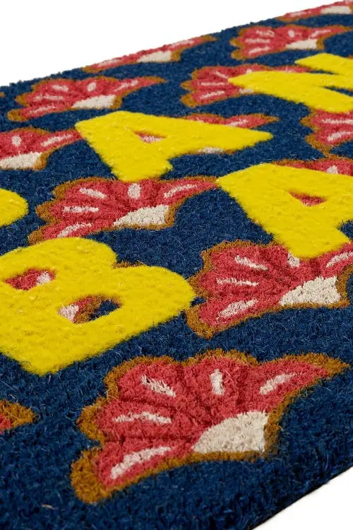ZSA ZSA ZSU Kerala Bang Bang Coir Doormat 18" X 30