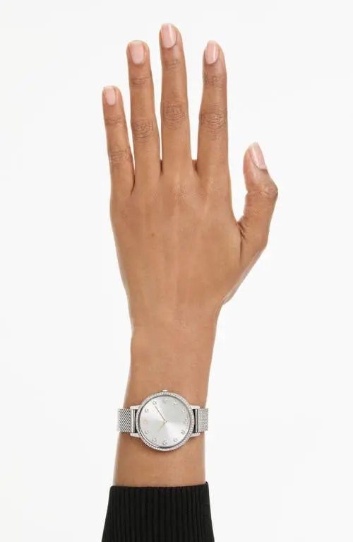 SWAROVSKI Clarica Mesh Strap Watch - Silver