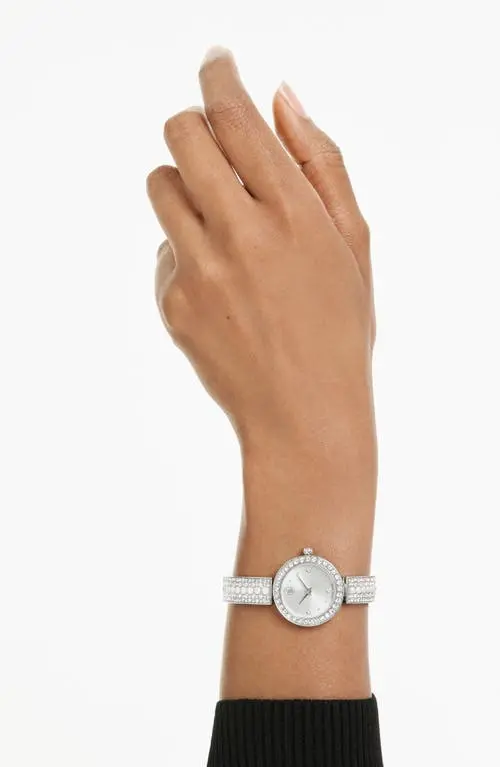 SWAROVSKI Matrix Faux Pearl Bracelet Watch - Silver