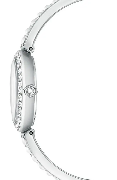 SWAROVSKI Matrix Faux Pearl Bracelet Watch - Silver