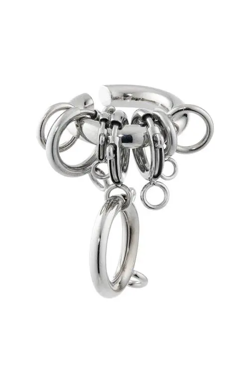 JUSTINE CLENQUET Jay Ear Cuff - Palladium