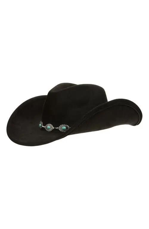 Bp. Felted Cowboy Hat - Black - Silver