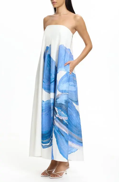 Significant Other Parisa Placed Floral Maxi Dress