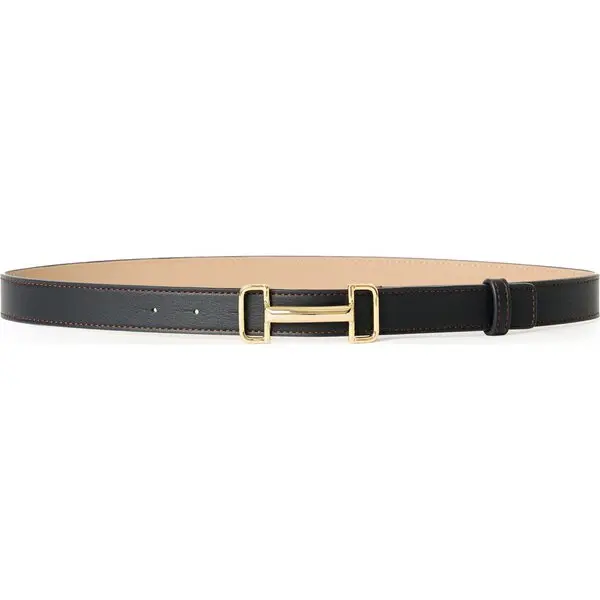 B-low The Belt Louie Leather Belt - Black Gold