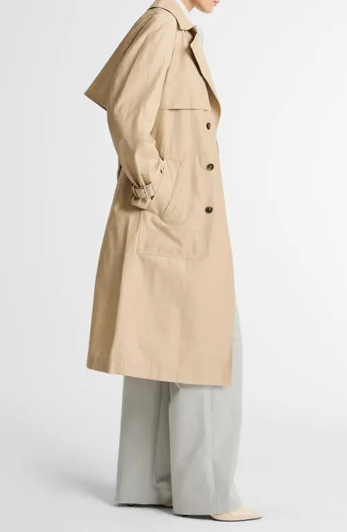Vince Fine Twill Trench Coat