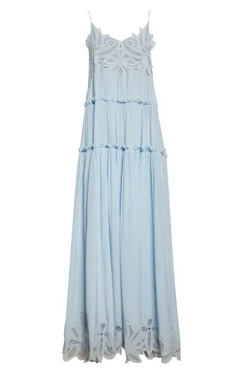 Ulla Johnson Filippa Silk & Lace Gown - Adriatic