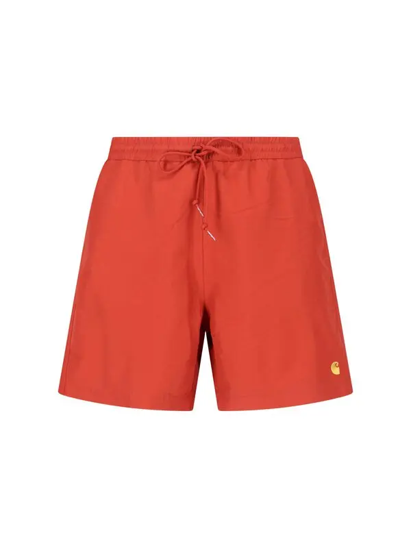 Carhartt Work In Progress Chase Swim Trunks - Red