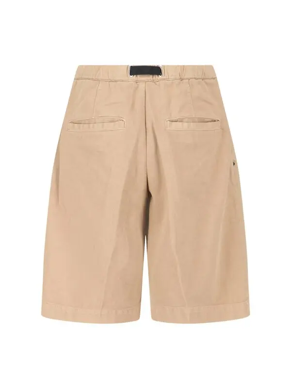 WHITE SAND Belted Shorts - Beige