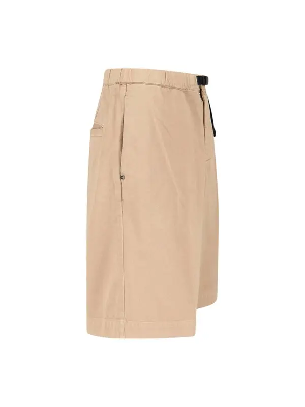 WHITE SAND Belted Shorts - Beige