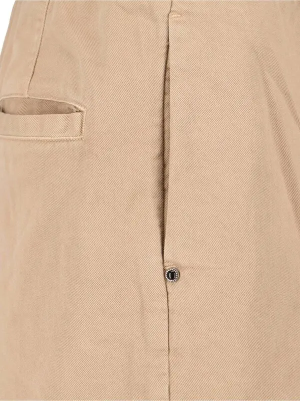 WHITE SAND Belted Shorts - Beige