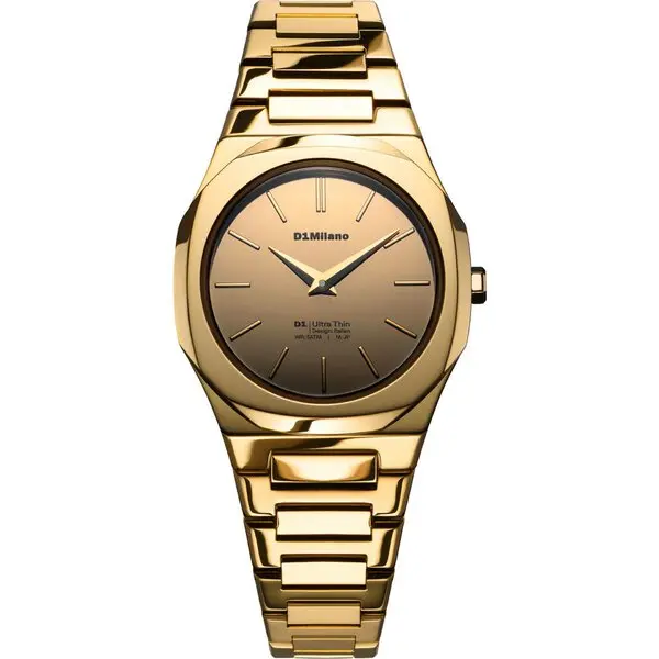 D1 MILANO Gleam Ultra Thin Bracelet Watch - Gold