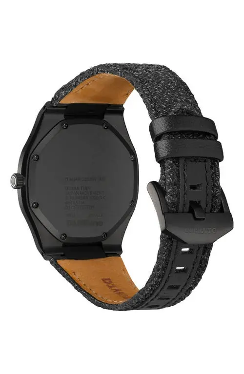 D1 MILANO Ultra Thin Kevlar Strap Watch