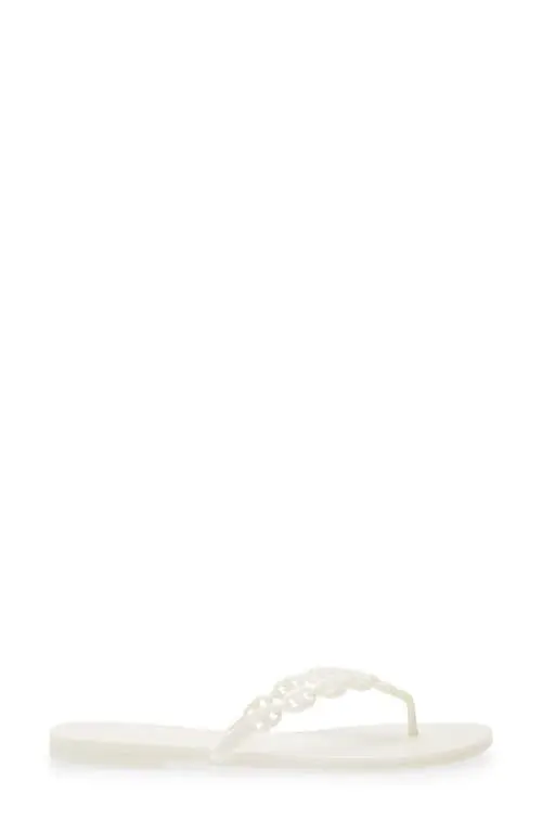 Tory Burch Gemini Link Jelly Flip Flop - White