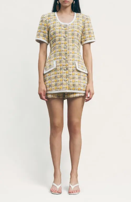 MAUDE CLUB Bianca Tweed Shorts