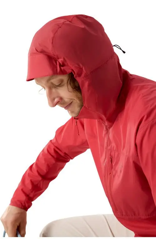 Arc'teryx Squamish Water Repellent Nylon Ripstop Hooded Jacket - Stonered