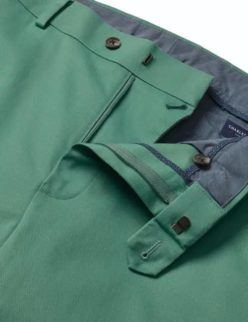 CHARLES TYRWHITT Ultimate Chino - Mid Green