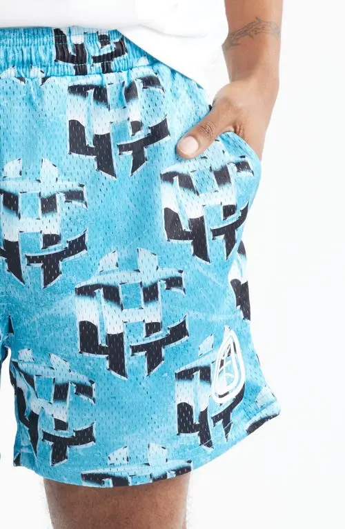 OVERTIME Badge Mesh Shorts