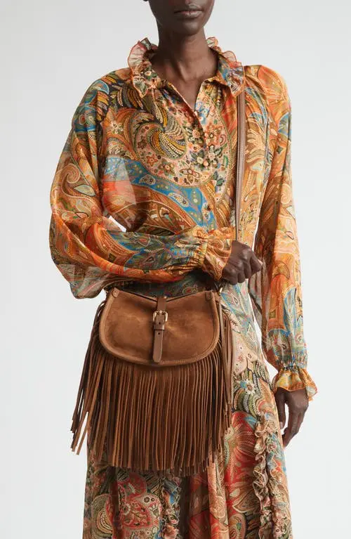 Etro Small Fringe Bag - Biscotto