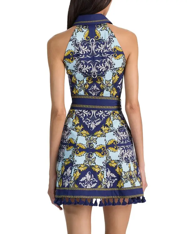 Alice + Olivia Lucy Sleeveless Mini Shirtdress