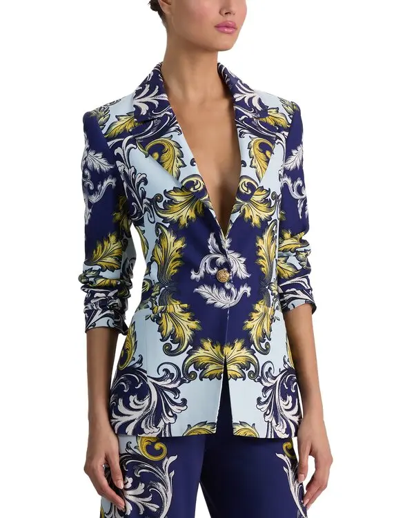 Alice + Olivia Hope Fitted Blazer - Antique Scroll