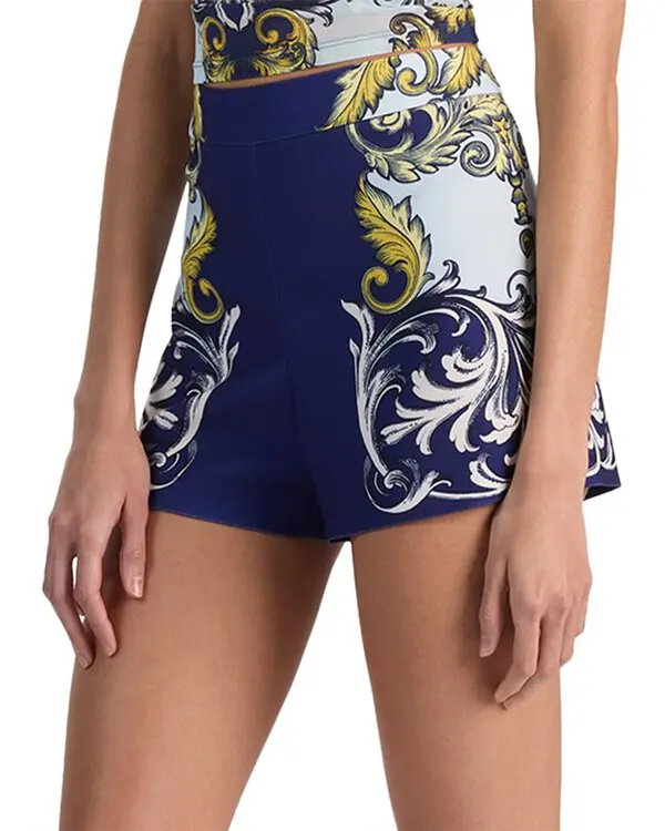 Alice + Olivia Hera High-rise Shorts - Anitque Scroll