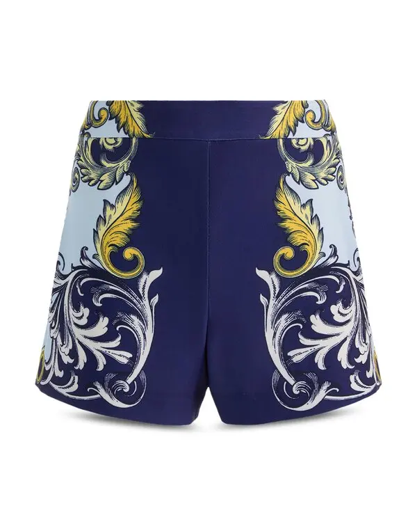 Alice + Olivia Hera High-rise Shorts - Anitque Scroll