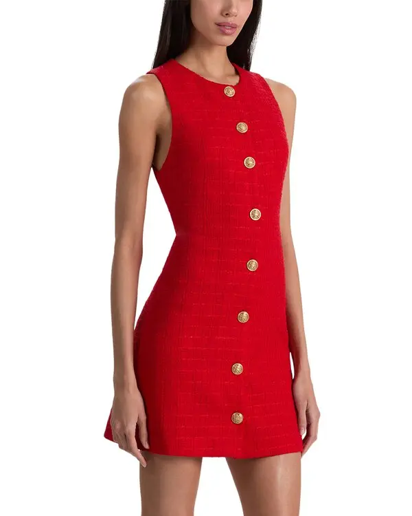 Alice + Olivia Cade Sleeveless Mini Dress
