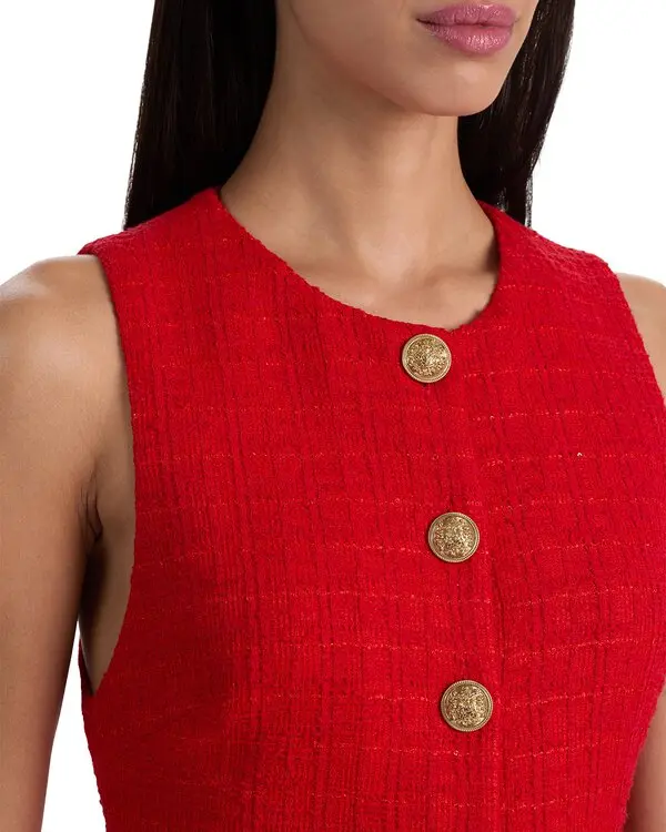Alice + Olivia Cade Sleeveless Mini Dress