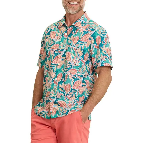 Tommy Bahama Bahama Coast Wild Vines Islandzone® Short Sleeve Button-up Shirt