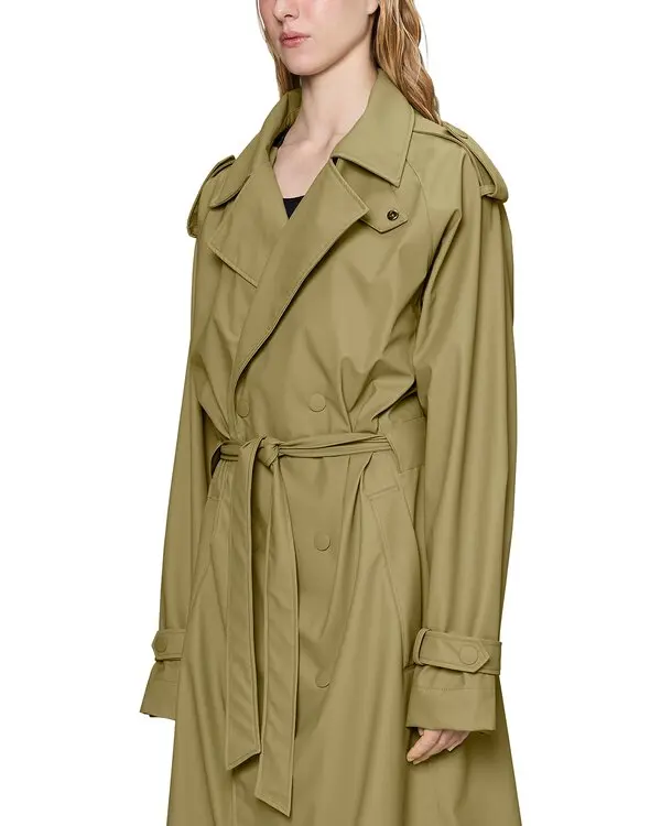 Rains Belted Trench Coat - Fawn