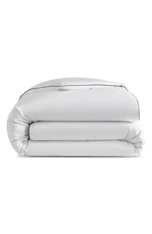 SUNDAY CITIZEN Contrast Piping Duvet Cover - White/fig