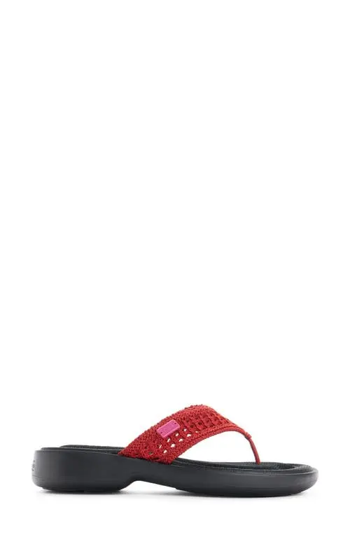Chloé La Poolette Sandal - Black/red