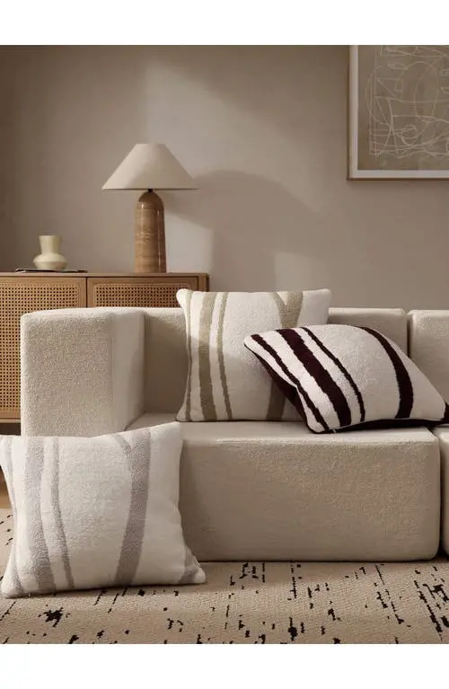 SUNDAY CITIZEN Cloud Silque Woodland Accent Pillow - White/fig