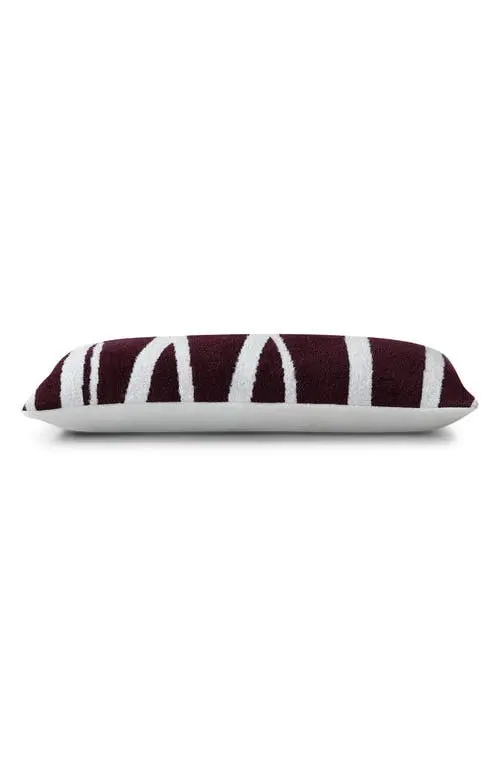 SUNDAY CITIZEN Cloud Silque Woodland Lumbar Pillow - White/fig