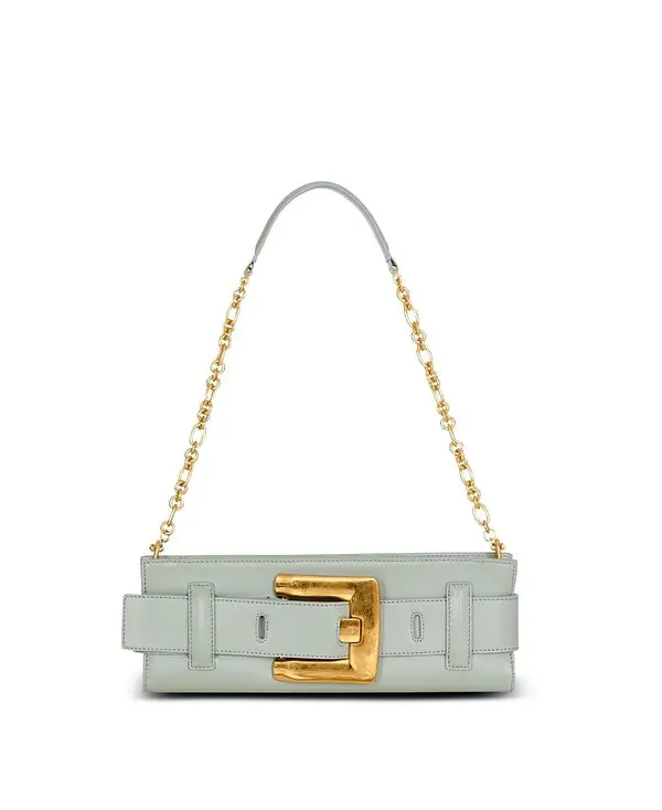 Balmain Anthem Calfskin Leather Clutch