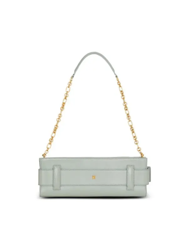 Balmain Anthem Calfskin Leather Clutch